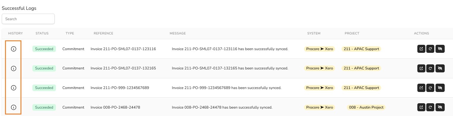 Smoothx Dashboard - Syncing Logs